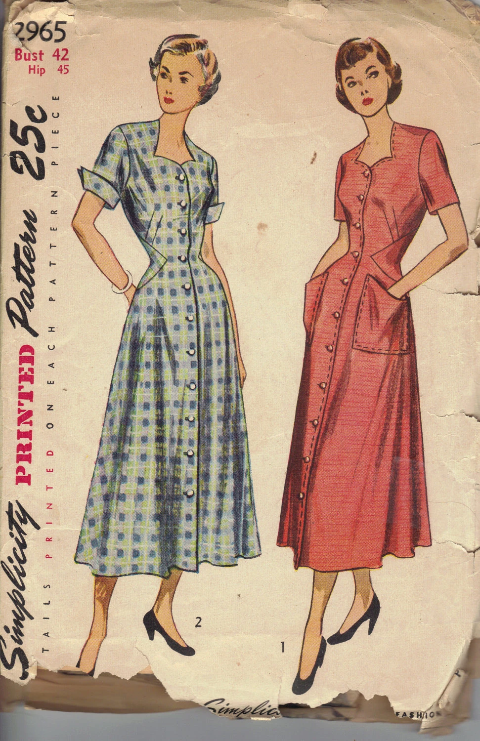 Simplicity 2965 A | Vintage Sewing Patterns | Fandom