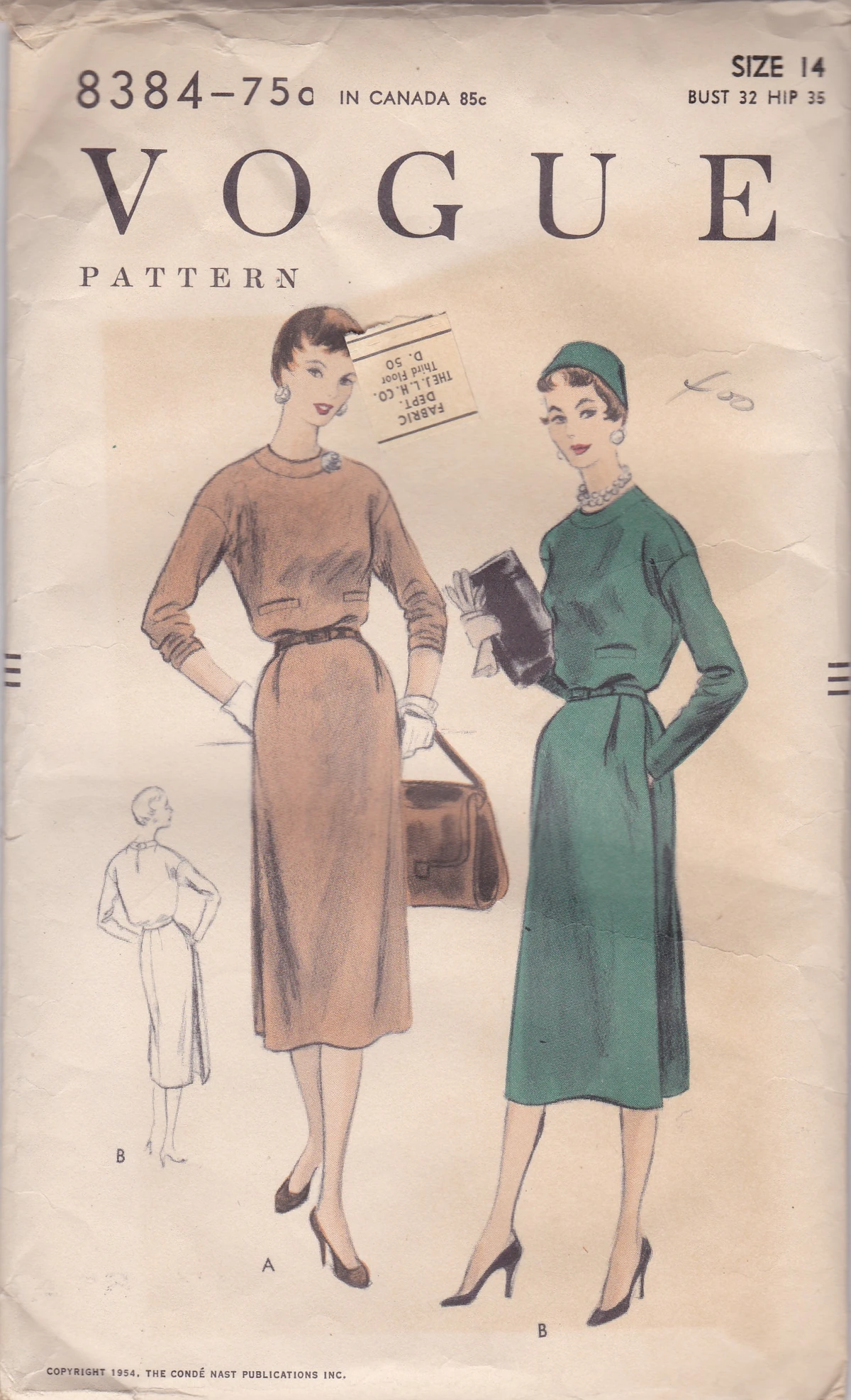 Vogue 8384 | Vintage Sewing Patterns | Fandom