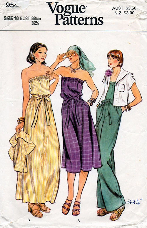 Vogue 9540 B | Vintage Sewing Patterns | Fandom