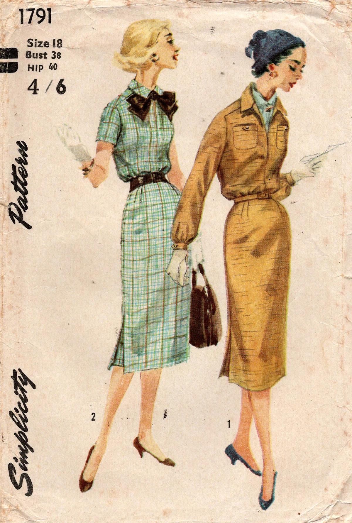 Simplicity 1791 B | Vintage Sewing Patterns | Fandom