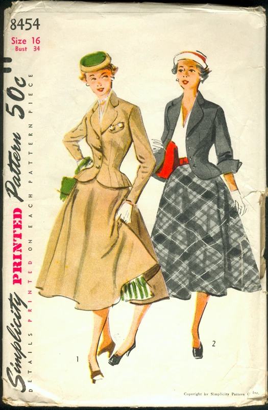 Simplicity 8454 | Vintage Sewing Patterns | Fandom