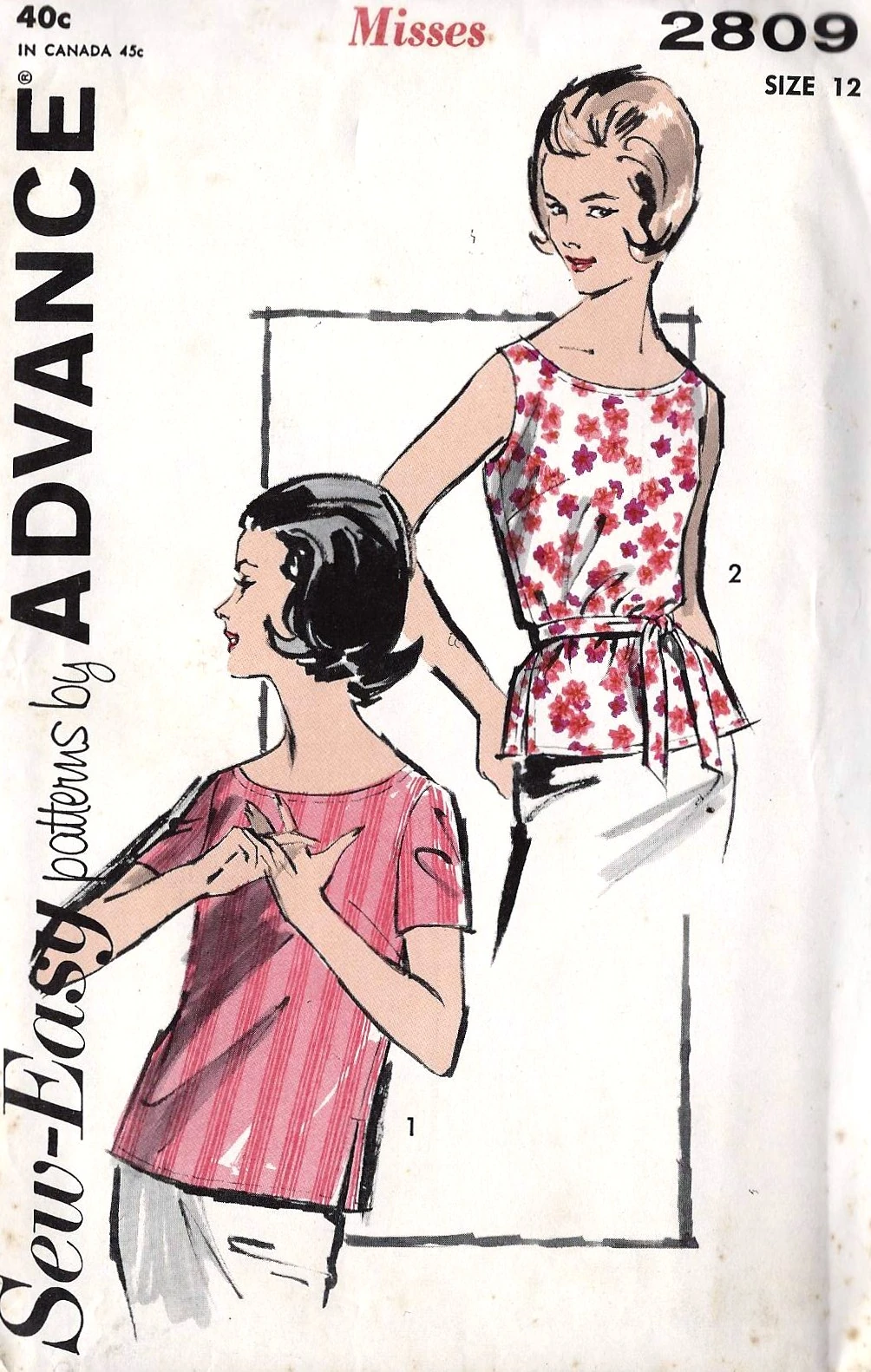 Advance 2809 | Vintage Sewing Patterns | Fandom
