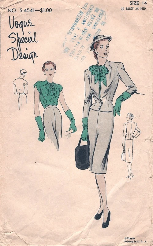 Vogue S-4541 A | Vintage Sewing Patterns | Fandom