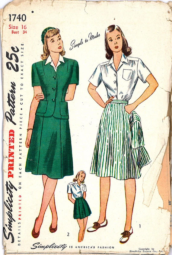 Simplicity 1740 | Vintage Sewing Patterns | Fandom