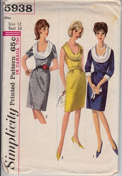 Simplicity 5938 A | Vintage Sewing Patterns | Fandom