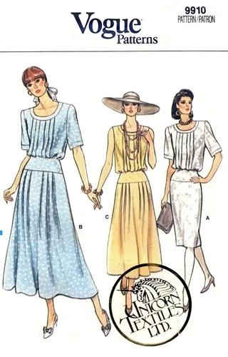 Vogue 9910 A | Vintage Sewing Patterns | Fandom