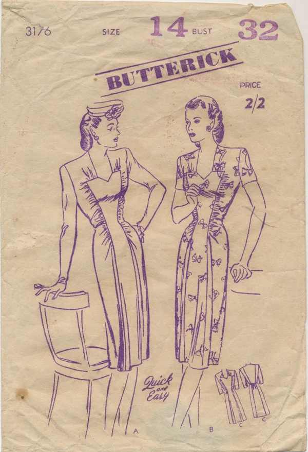 Butterick 3176 B | Vintage Sewing Patterns | Fandom
