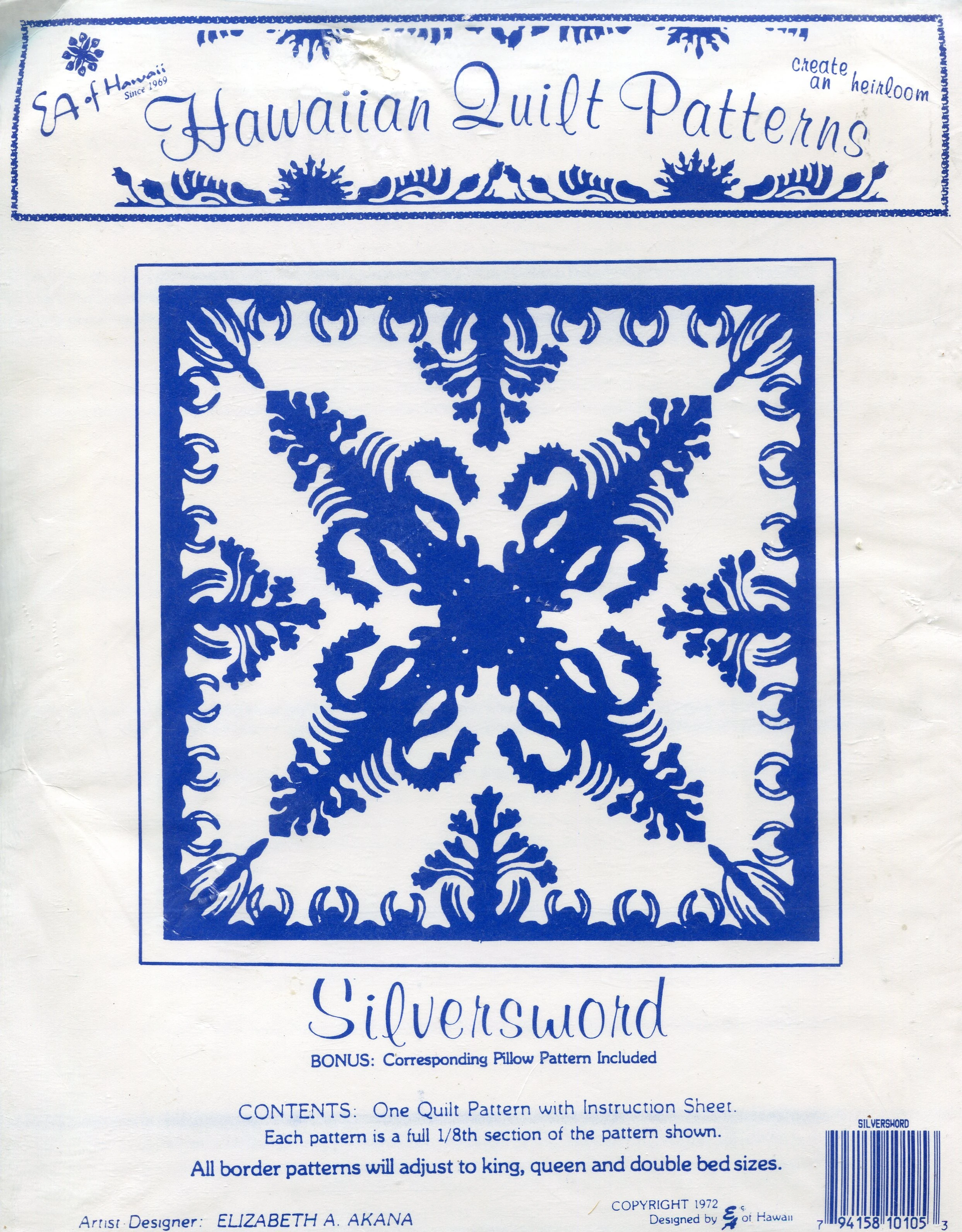 Vintage Hawaiian Quilt Patterns