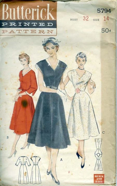 Butterick 5794 | Vintage Sewing Patterns | Fandom