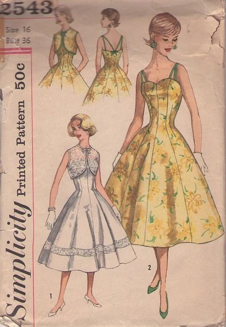 Simplicity 2543 A | Vintage Sewing Patterns | Fandom