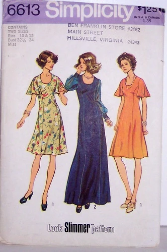 Simplicity 6613 | Vintage Sewing Patterns | Fandom