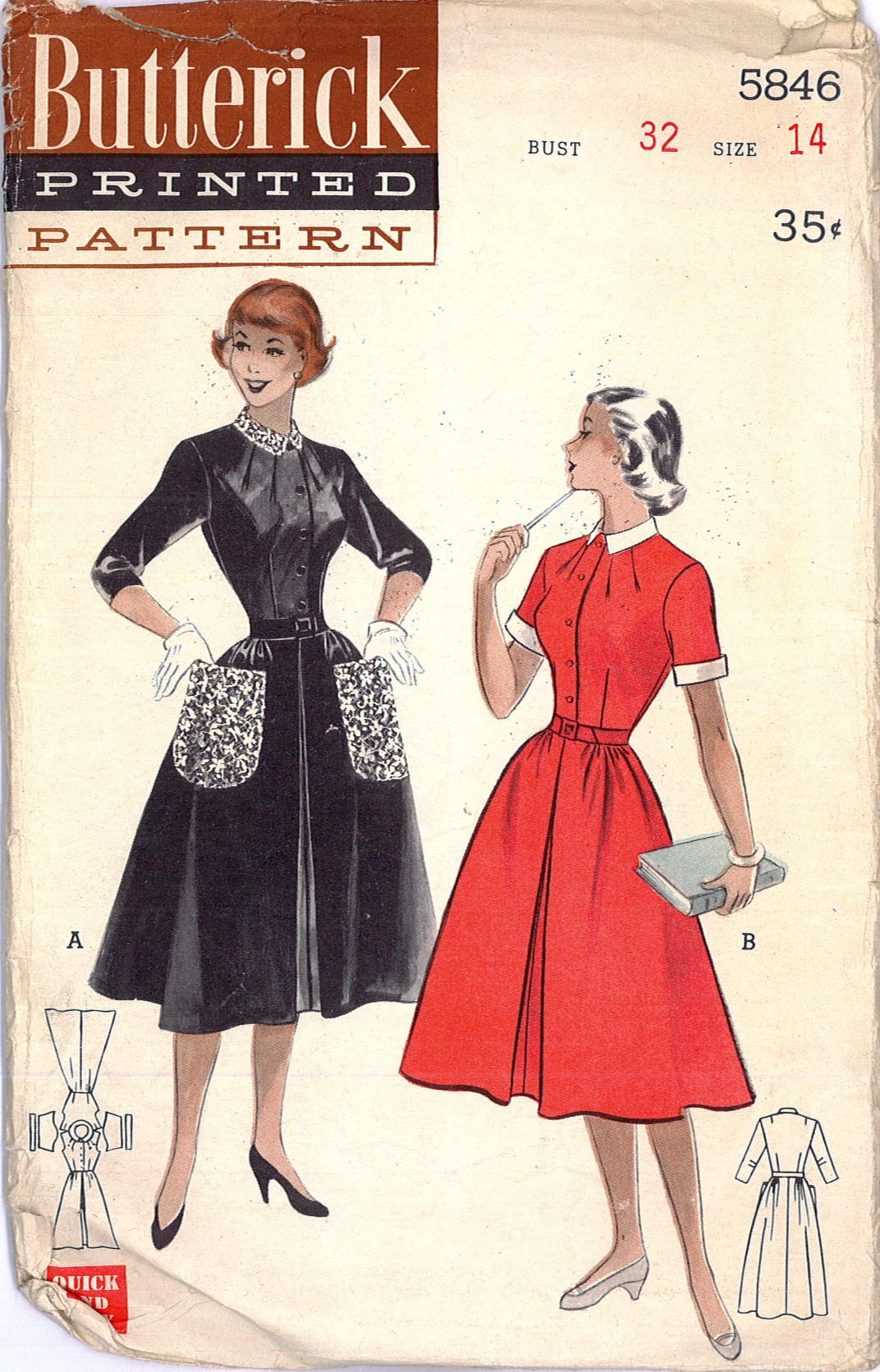 Butterick 5846 | Vintage Sewing Patterns | Fandom