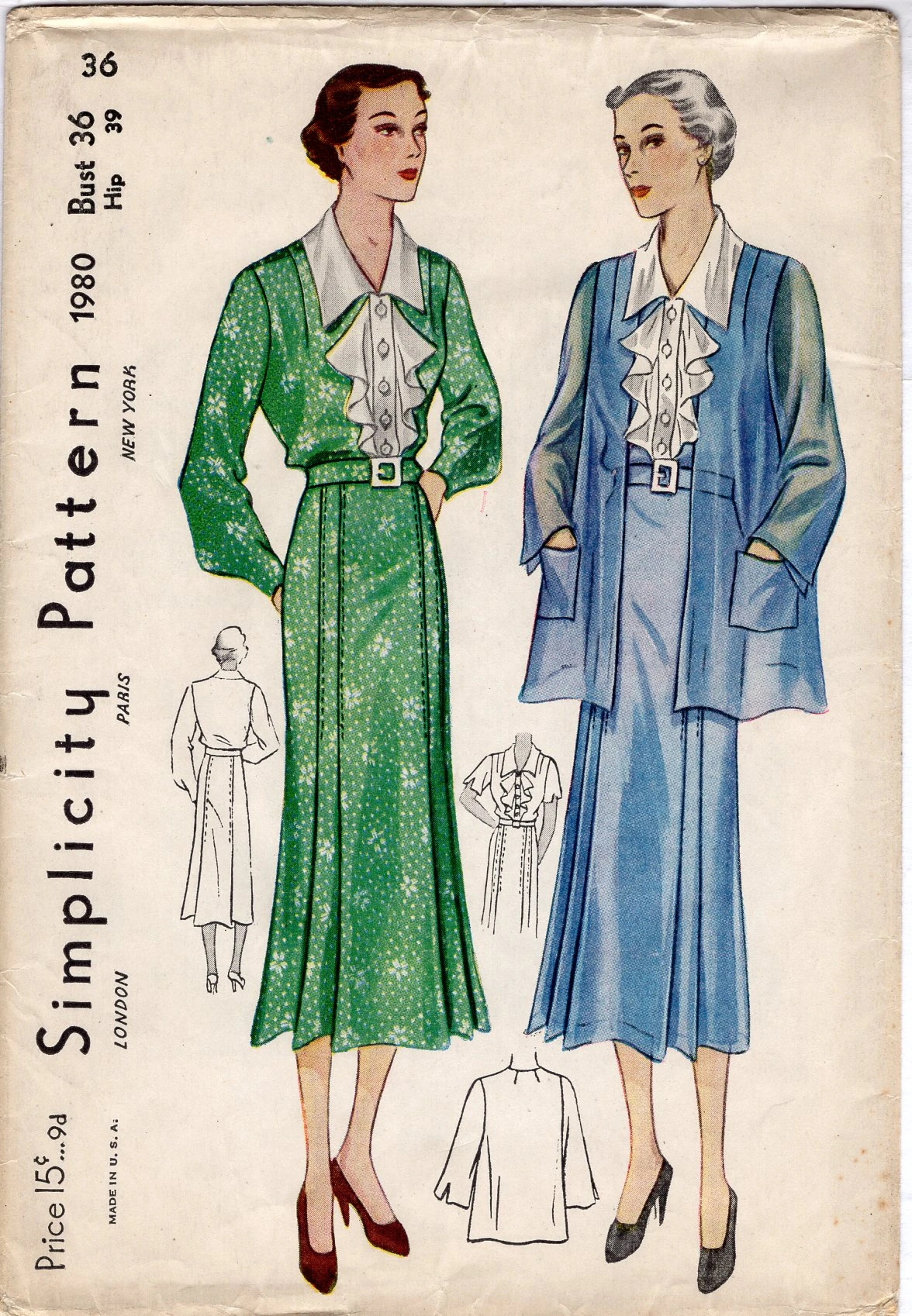 Simplicity 1980 B | Vintage Sewing Patterns | Fandom