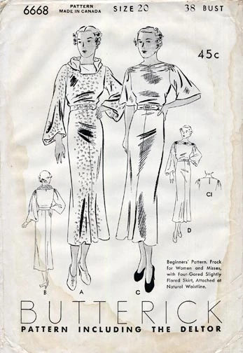 Butterick 6668 A | Vintage Sewing Patterns | Fandom