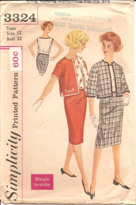 Simplicity 3324 B | Vintage Sewing Patterns | Fandom