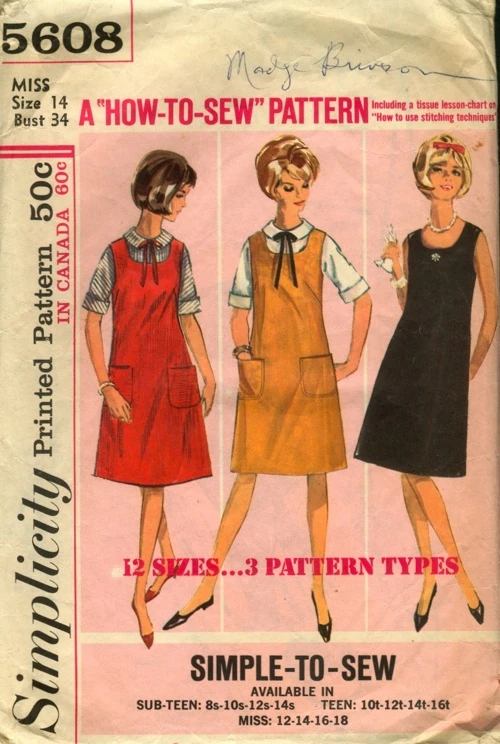 Simplicity 5608 | Vintage Sewing Patterns | Fandom