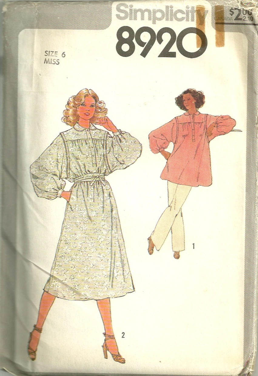 Simplicity 8920 A | Vintage Sewing Patterns | Fandom