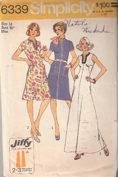 Simplicity 6339 A | Vintage Sewing Patterns | Fandom