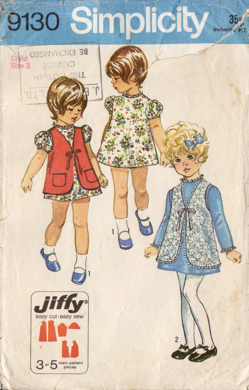 Simplicity 9130 A | Vintage Sewing Patterns | Fandom