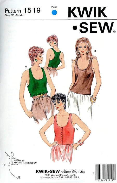 Kwik Sew 1519 | Vintage Sewing Patterns | Fandom