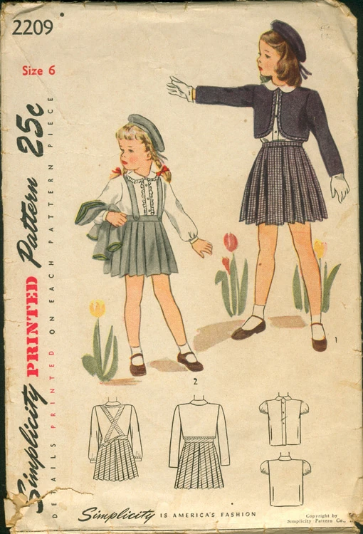 Simplicity 2209 | Vintage Sewing Patterns | Fandom