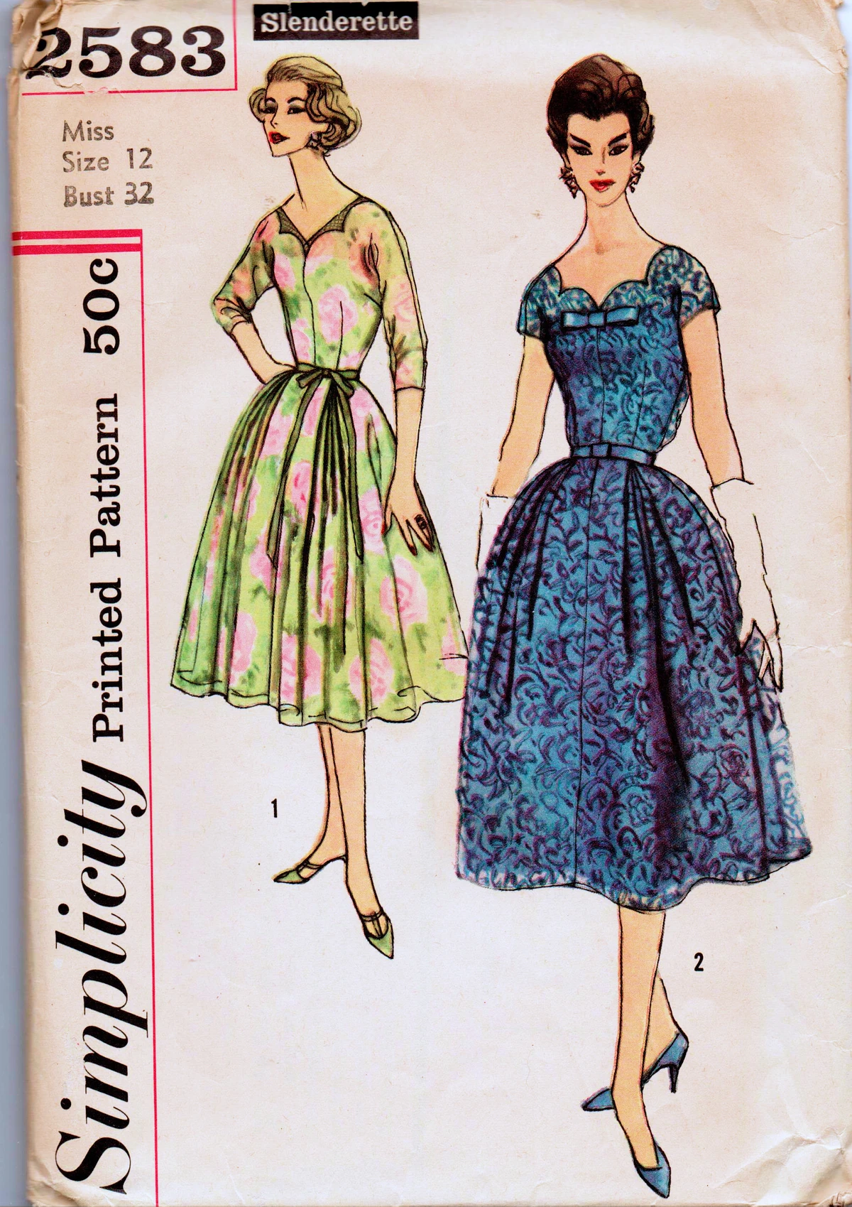 Simplicity 2583 A | Vintage Sewing Patterns | Fandom