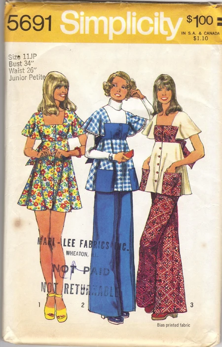 Simplicity 5691 | Vintage Sewing Patterns | Fandom