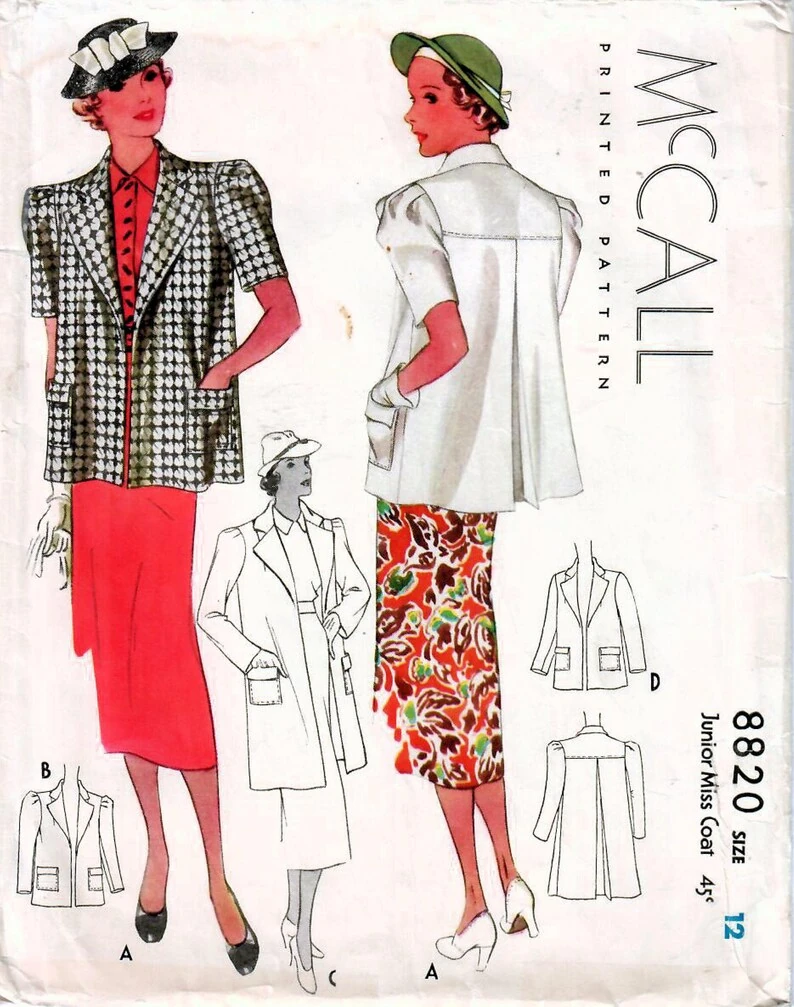 McCall 8820 | Vintage Sewing Patterns | Fandom