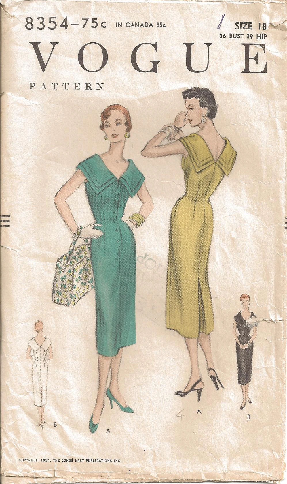 Vogue 8354 A | Vintage Sewing Patterns | Fandom