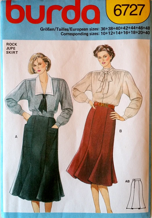 Burda 6727 | Vintage Sewing Patterns | Fandom