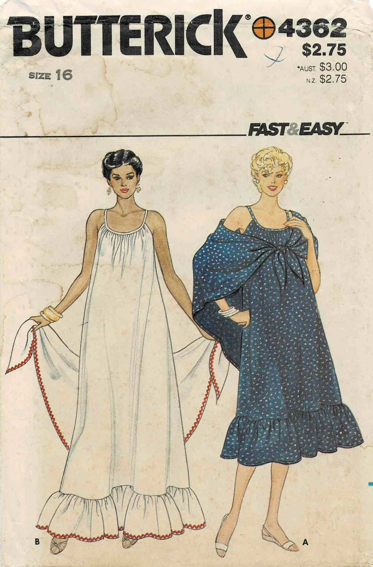 Butterick 4362 C | Vintage Sewing Patterns | Fandom