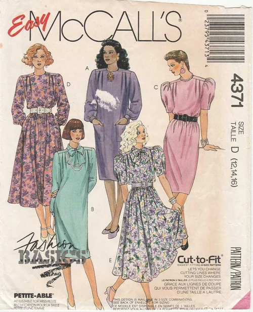 McCall's 4371 A | Vintage Sewing Patterns | Fandom