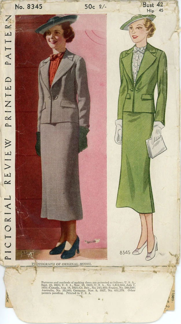 Pictorial Review 8345 | Vintage Sewing Patterns | Fandom