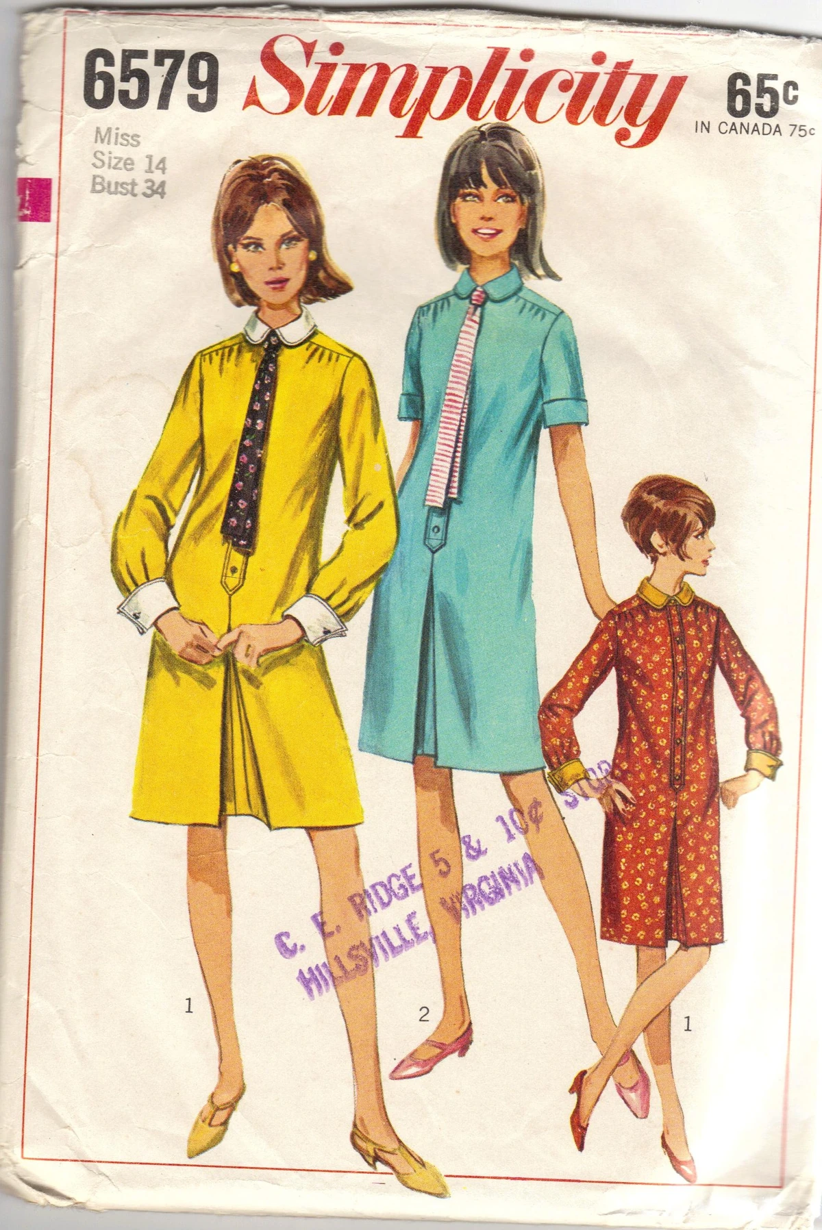 Simplicity 6579 A | Vintage Sewing Patterns | Fandom