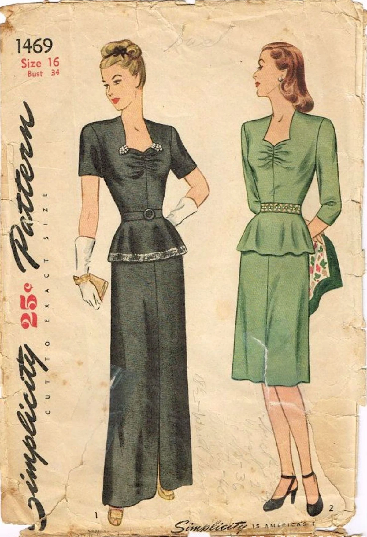 Simplicity 1469 A | Vintage Sewing Patterns | Fandom