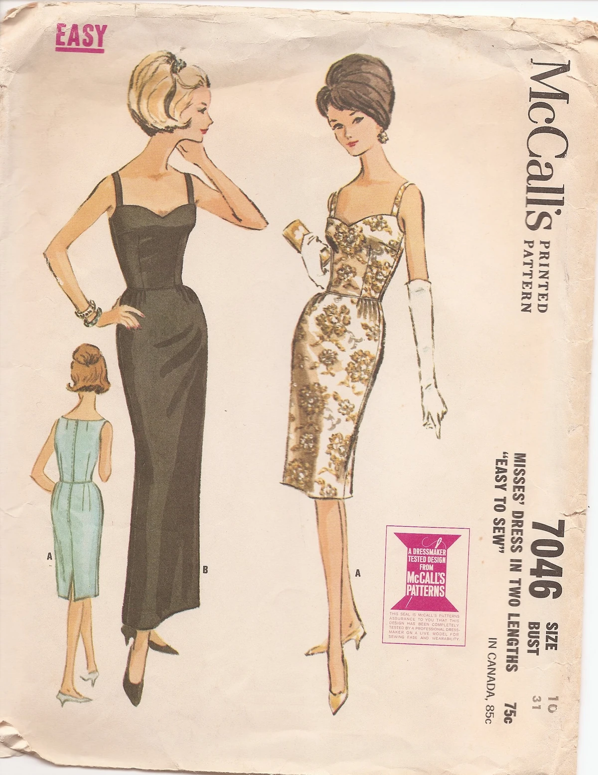 McCall's 7046 | Vintage Sewing Patterns | Fandom
