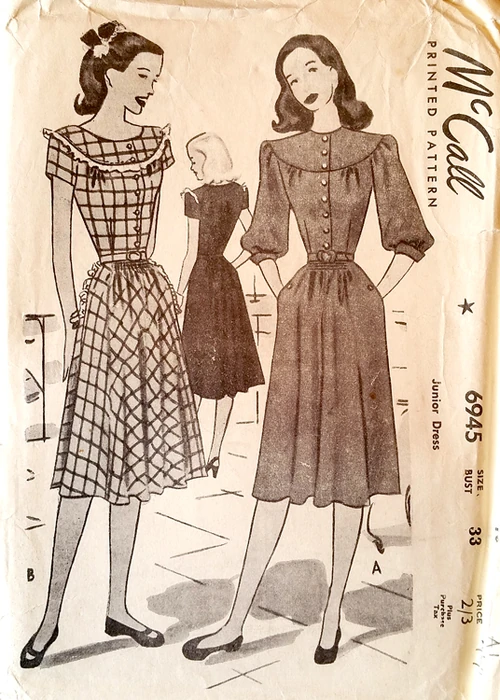 McCall 6945 A | Vintage Sewing Patterns | Fandom