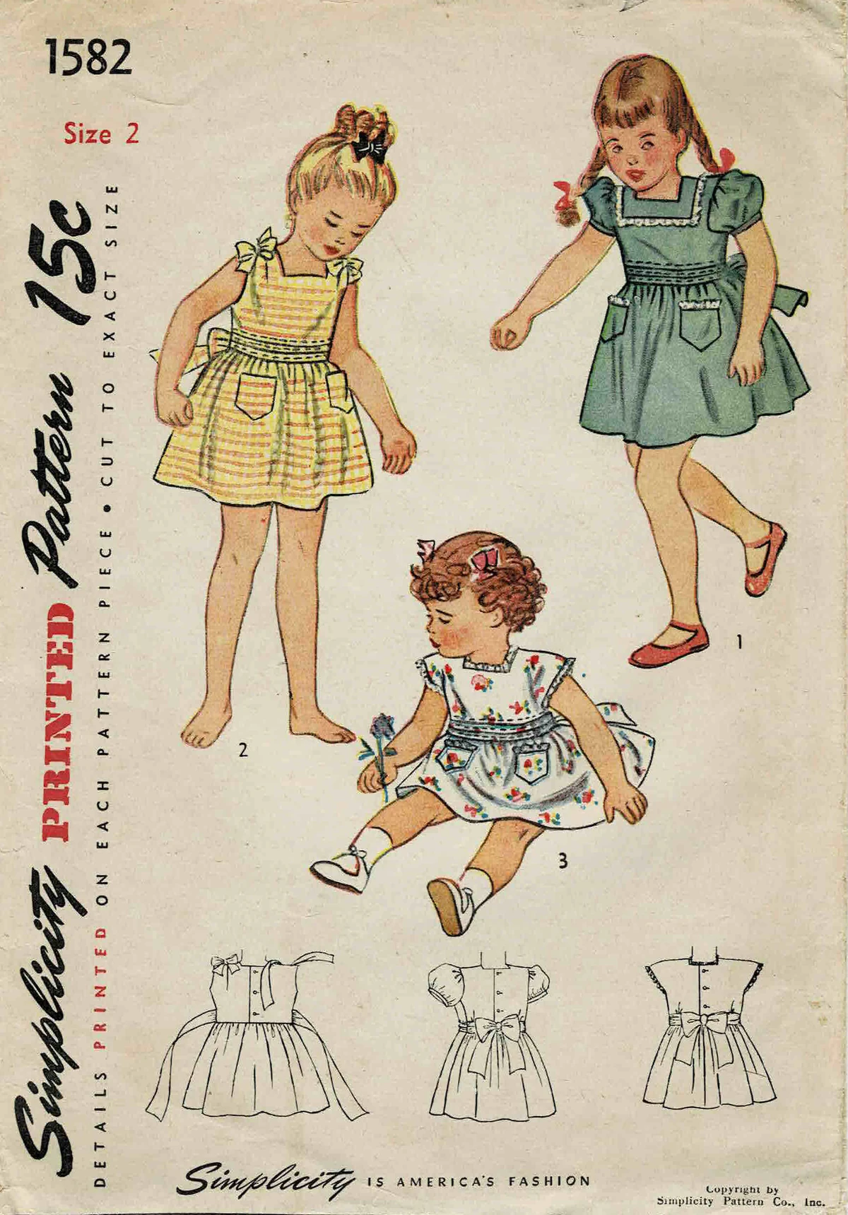 Simplicity 1582 | Vintage Sewing Patterns | Fandom
