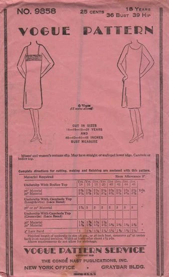 Vogue 9858 | Vintage Sewing Patterns | Fandom