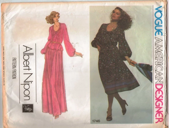 Vogue 1746 A | Vintage Sewing Patterns | Fandom