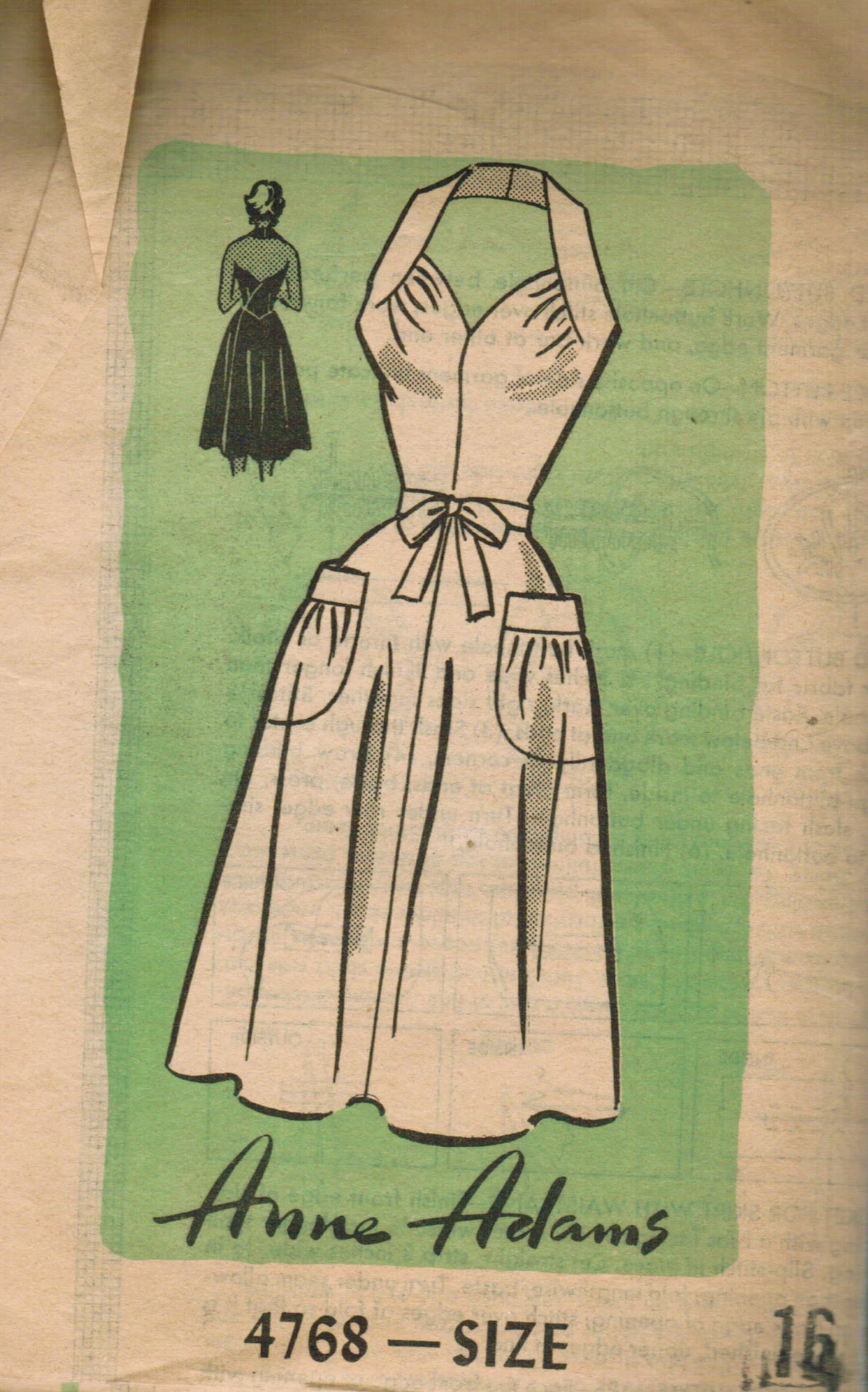 Anne Adams 4768 A | Vintage Sewing Patterns | Fandom