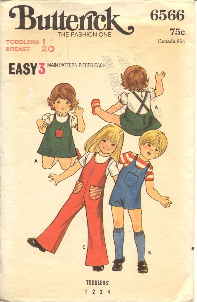 Butterick 6566 A | Vintage Sewing Patterns | Fandom