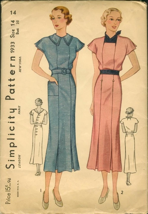 Simplicity 1933 | Vintage Sewing Patterns | Fandom