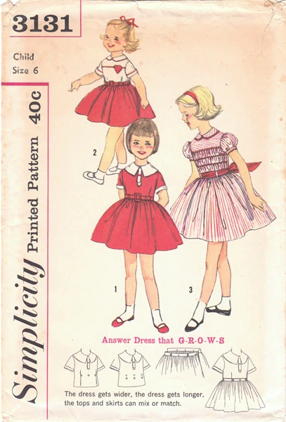 Simplicity 3131 A | Vintage Sewing Patterns | Fandom