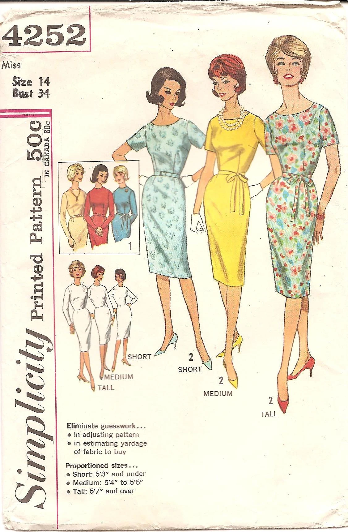 Simplicity 4252 | Vintage Sewing Patterns | Fandom