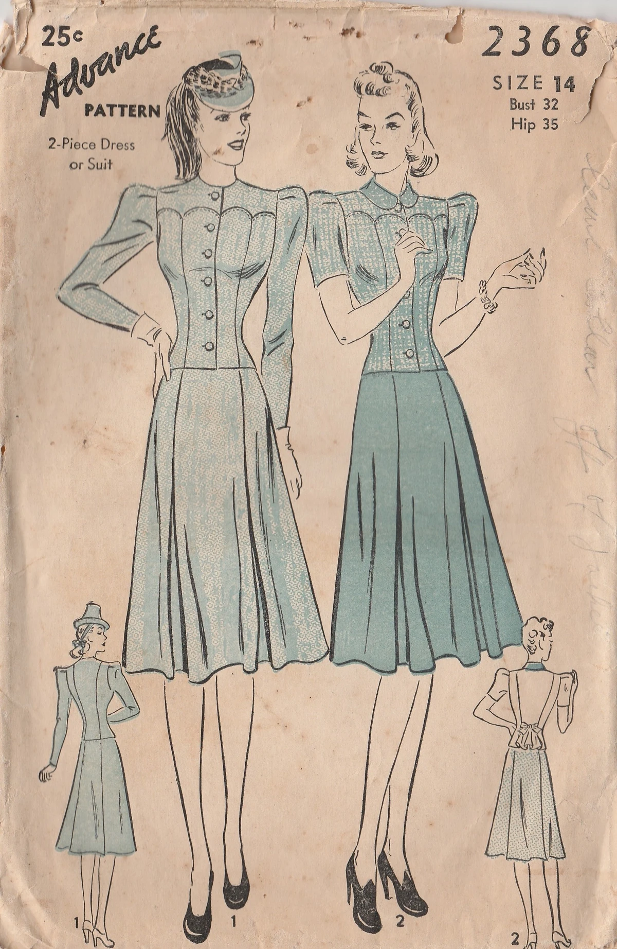 Advance 2368 | Vintage Sewing Patterns | Fandom