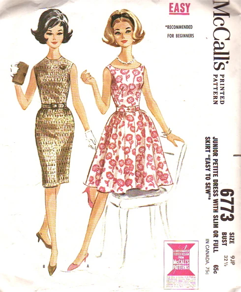 McCall's 6773 | Vintage Sewing Patterns | Fandom
