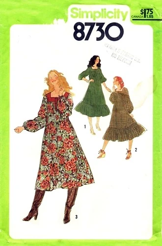 Simplicity 8730 A | Vintage Sewing Patterns | Fandom