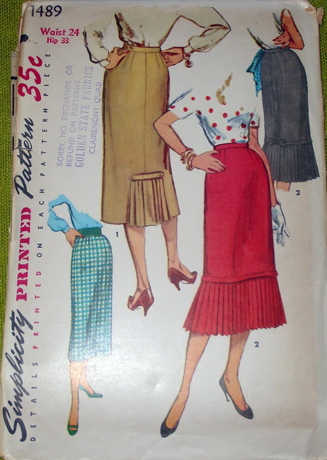Simplicity 1489 | Vintage Sewing Patterns | Fandom
