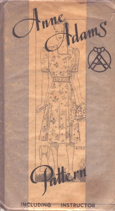 Anne Adams 4792 A | Vintage Sewing Patterns | Fandom